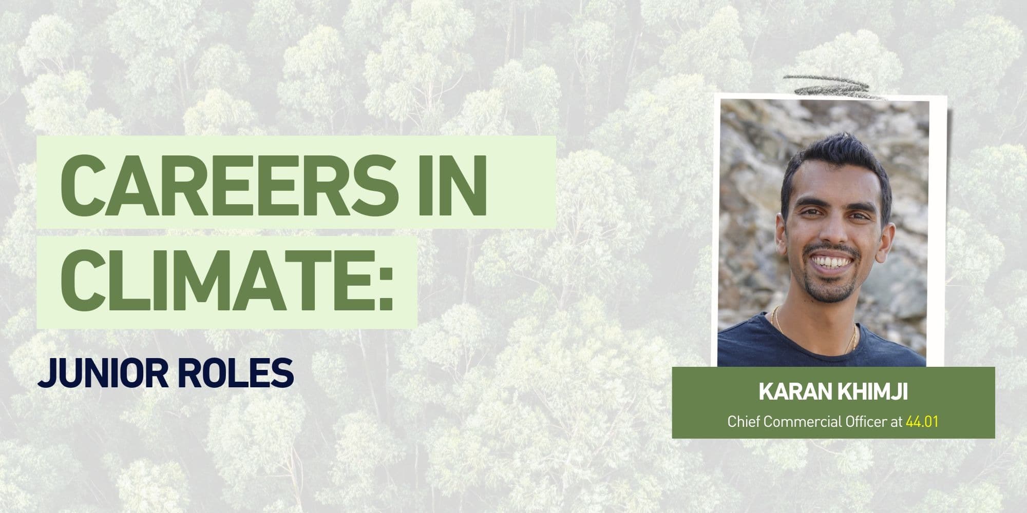 Careers in Climate: Junior Roles | Localized Event